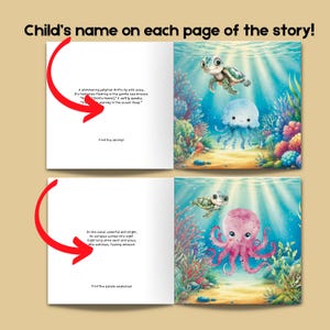 Personalized Children’s Book Child’s Name the Sea Turtle’s Underwater ...