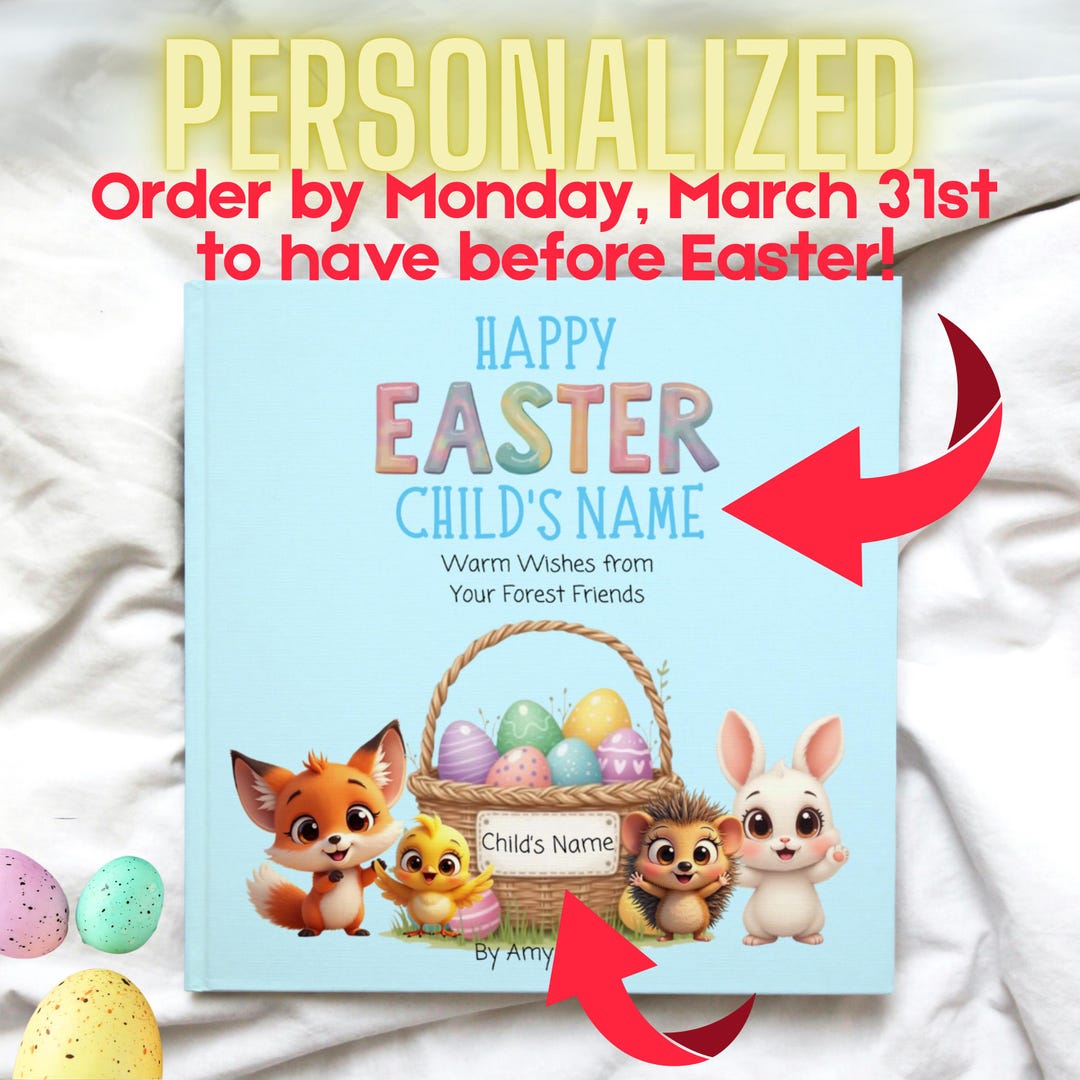 Babys Easter Book PERSONALIZED EASTER BOOK for Kids Easter Basket ...