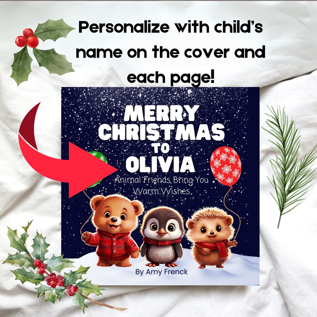 Personalized Christmas Book for Baby Personalized Christmas Book for ...