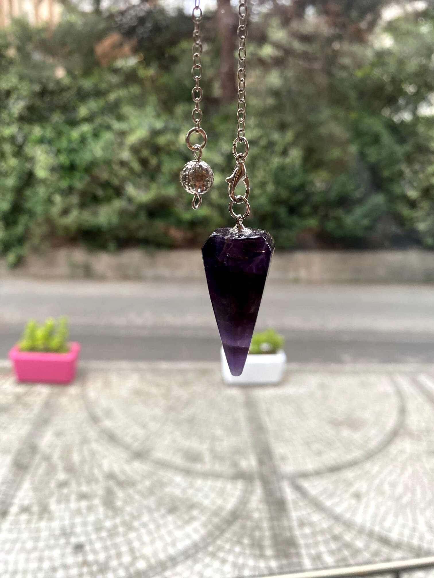 Healing Spiritual Dowsing Cone Natural Stone Mineral Pendulum ...