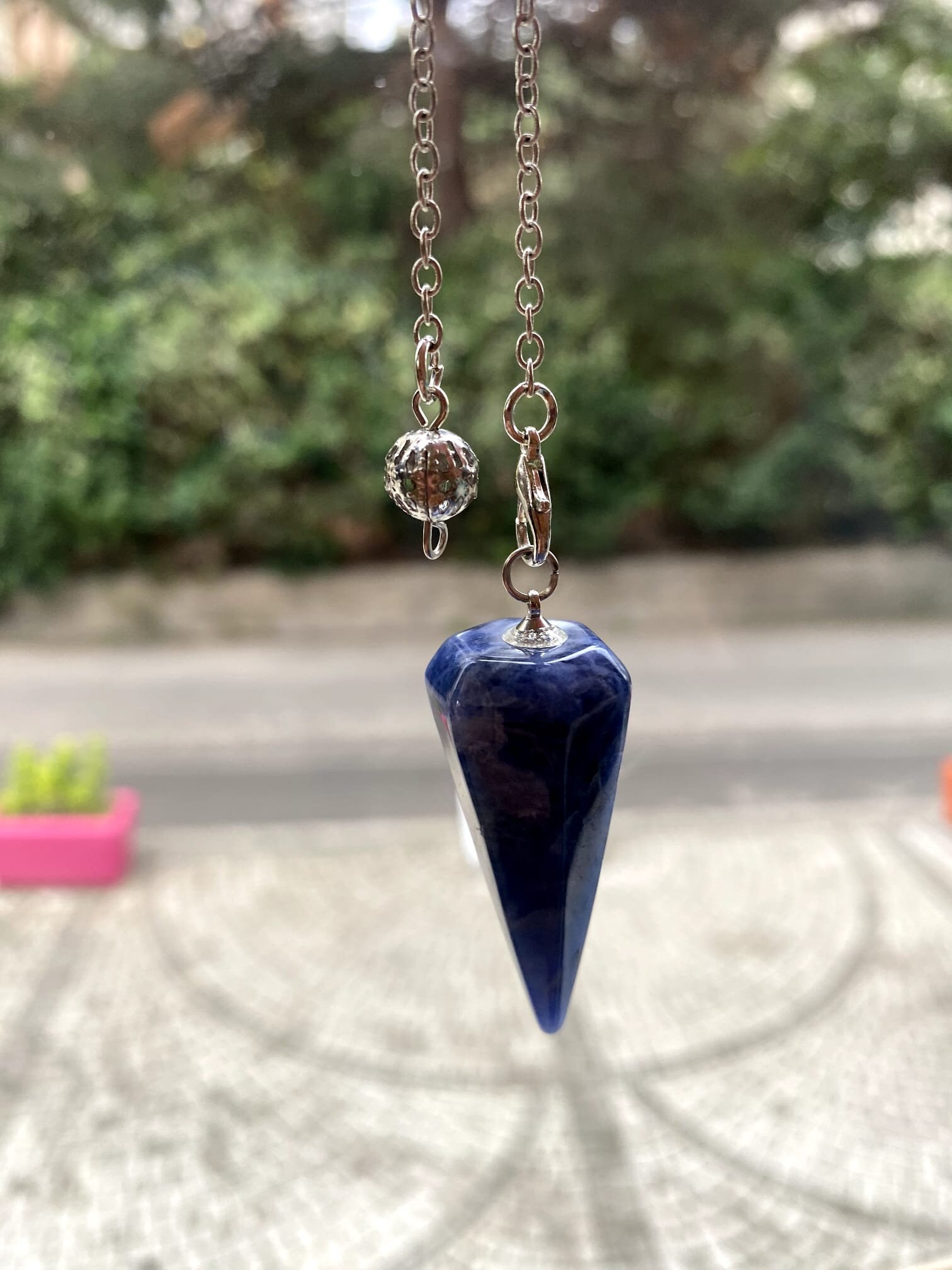 Healing Spiritual Dowsing Cone Natural Stone Mineral Pendulum ...