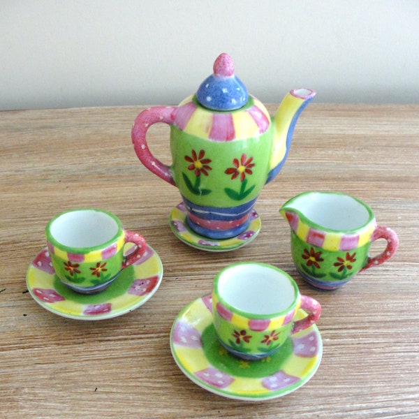 Miniature Tea Set - Etsy Canada