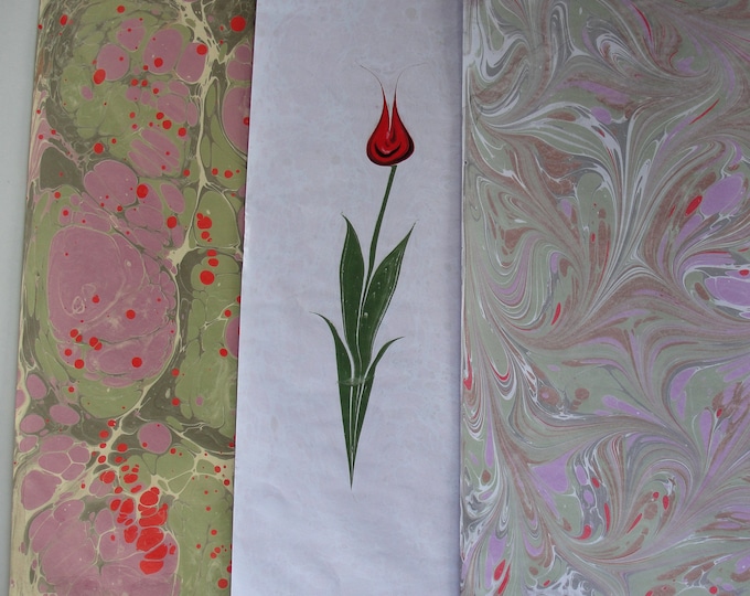 Hand Marbled Paper Ebru Paper Turkish Marbled Paper - Etsy