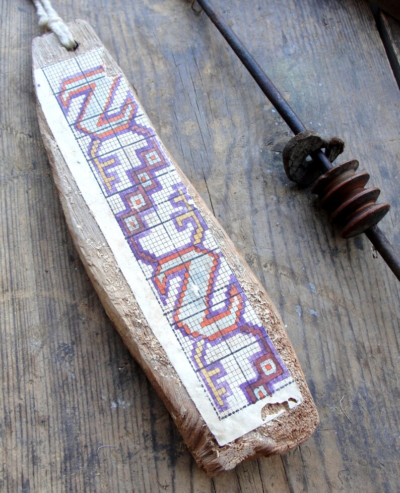 Vintage Weaving Tools, Spool, Shuttle and Weight, 1950s, Wooden Tools ...