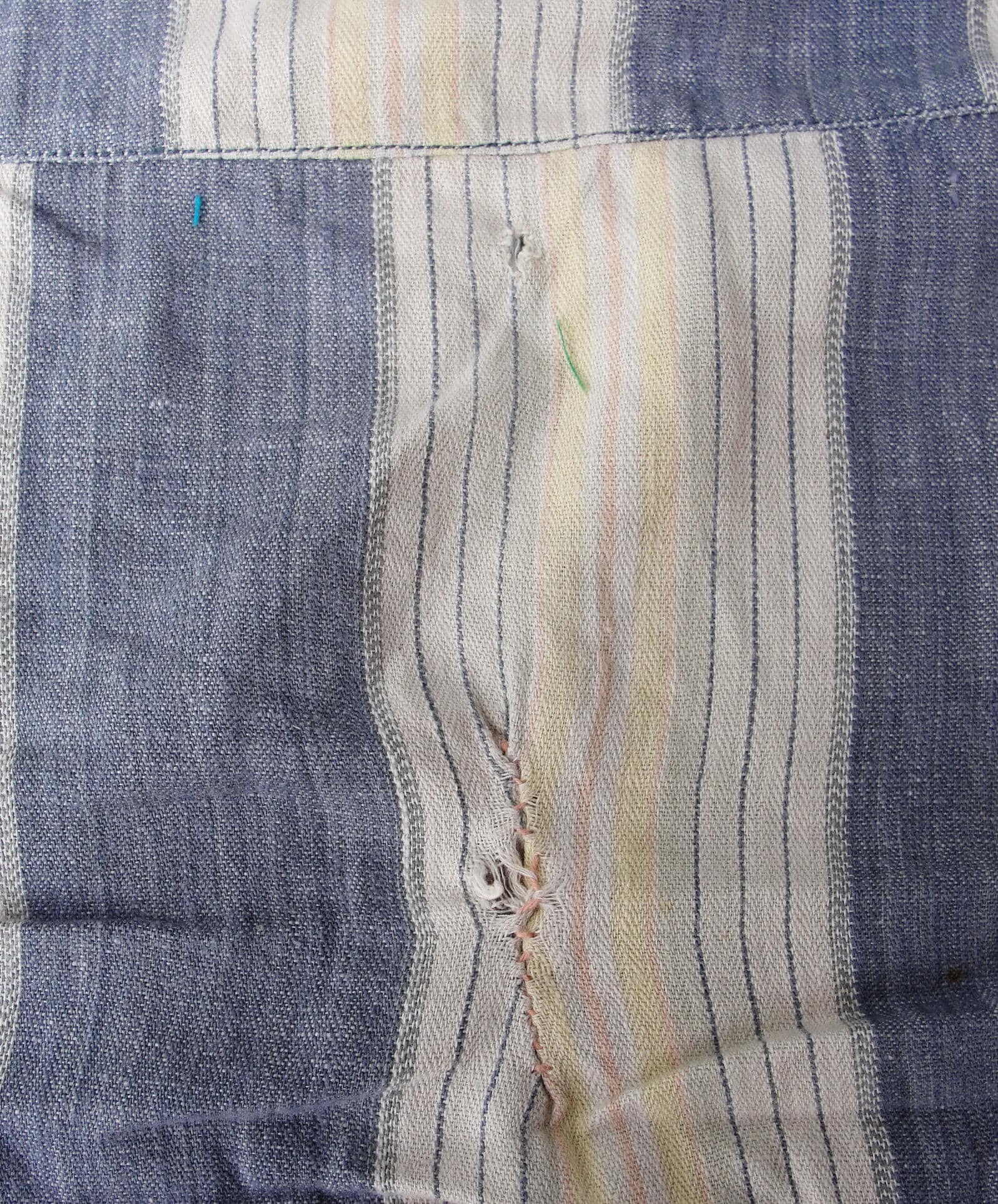 Soul Cloth Boro Cloth Patched Restored Fabric Faded Colors - Etsy