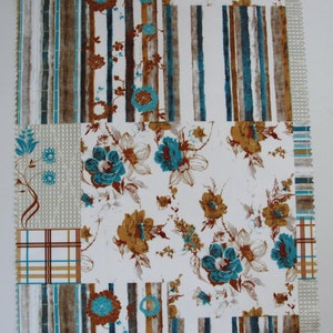 Patchwork Floral Fabric 6 Sample Pieces - Etsy