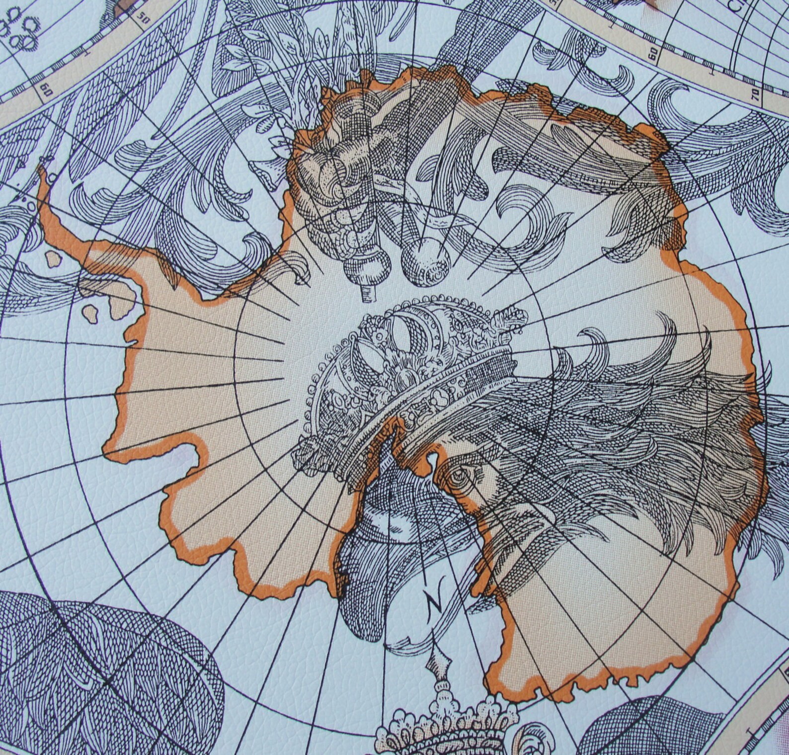 World Map Printed Leather Fabric Piece Globe Wanderlust Fake Leather - Etsy