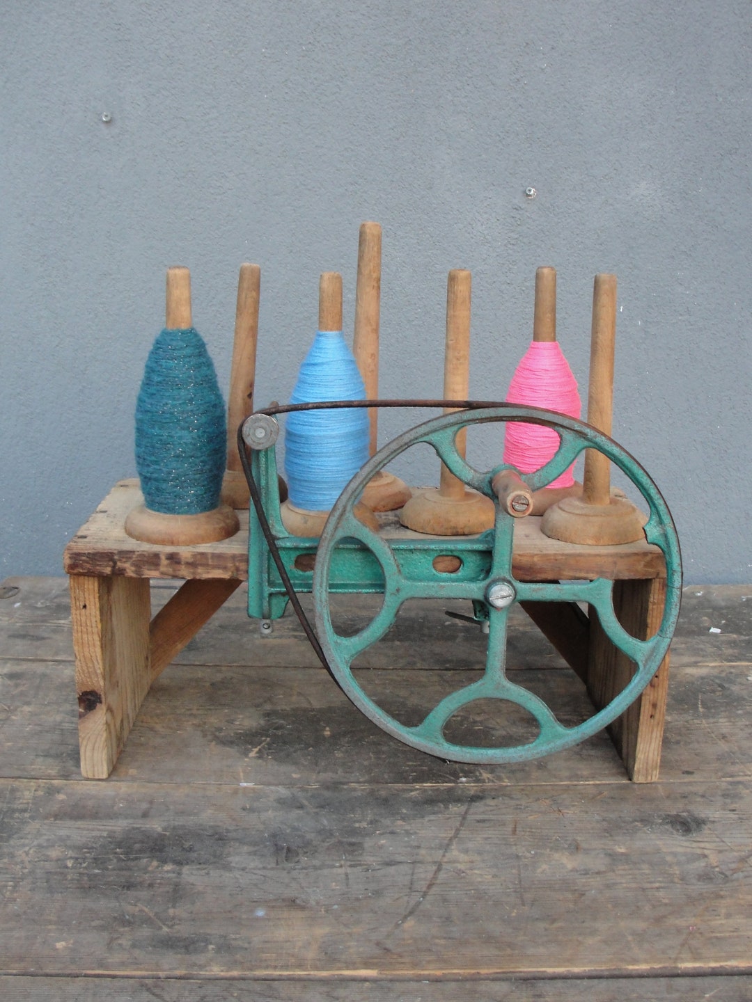Vintage 1950s Wool Winder: Hand-operated Yarn & Skein Winder With ...