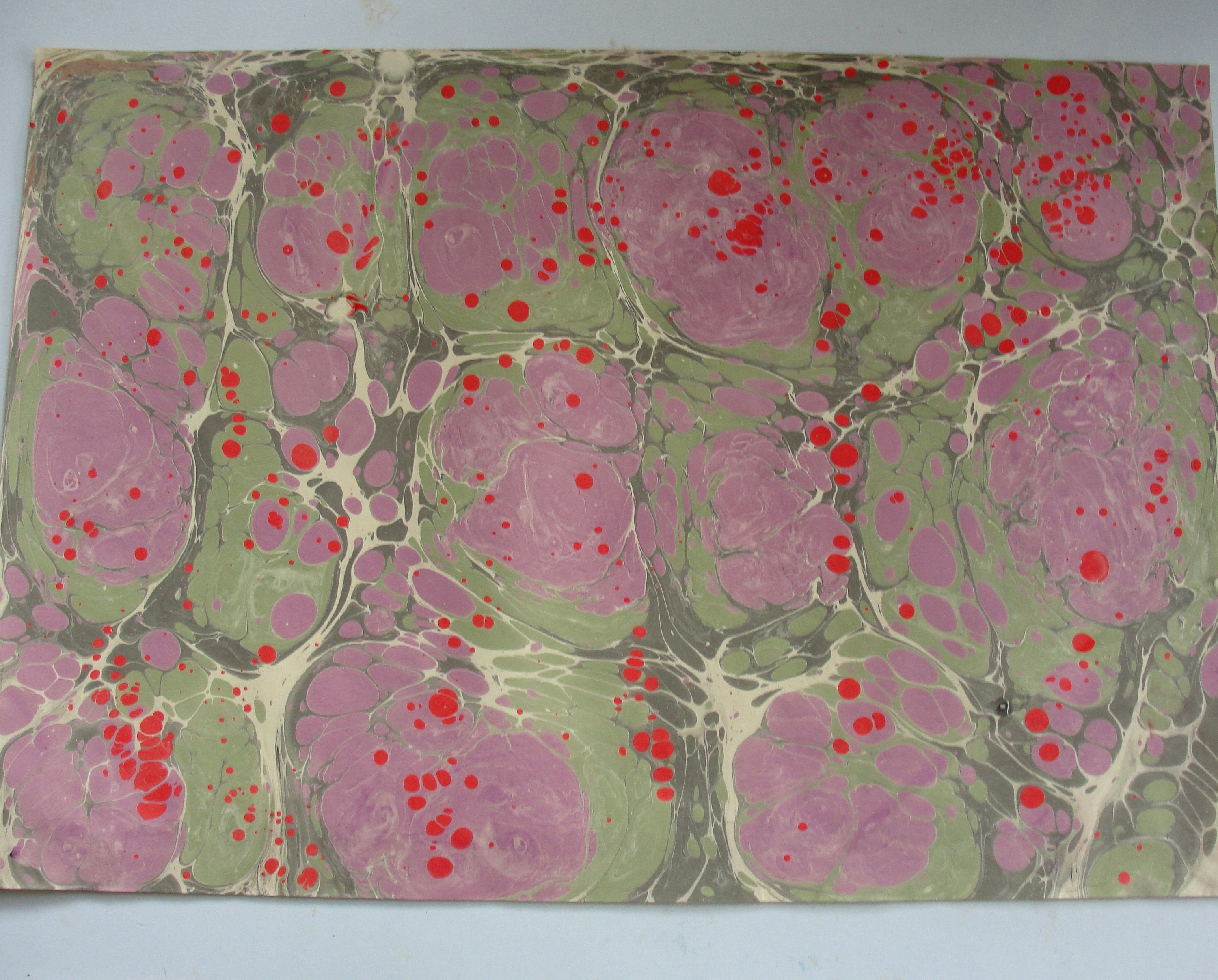 Hand Marbled Paper, Ebru Paper, Turkish Marbled Paper, Bookbinding ...