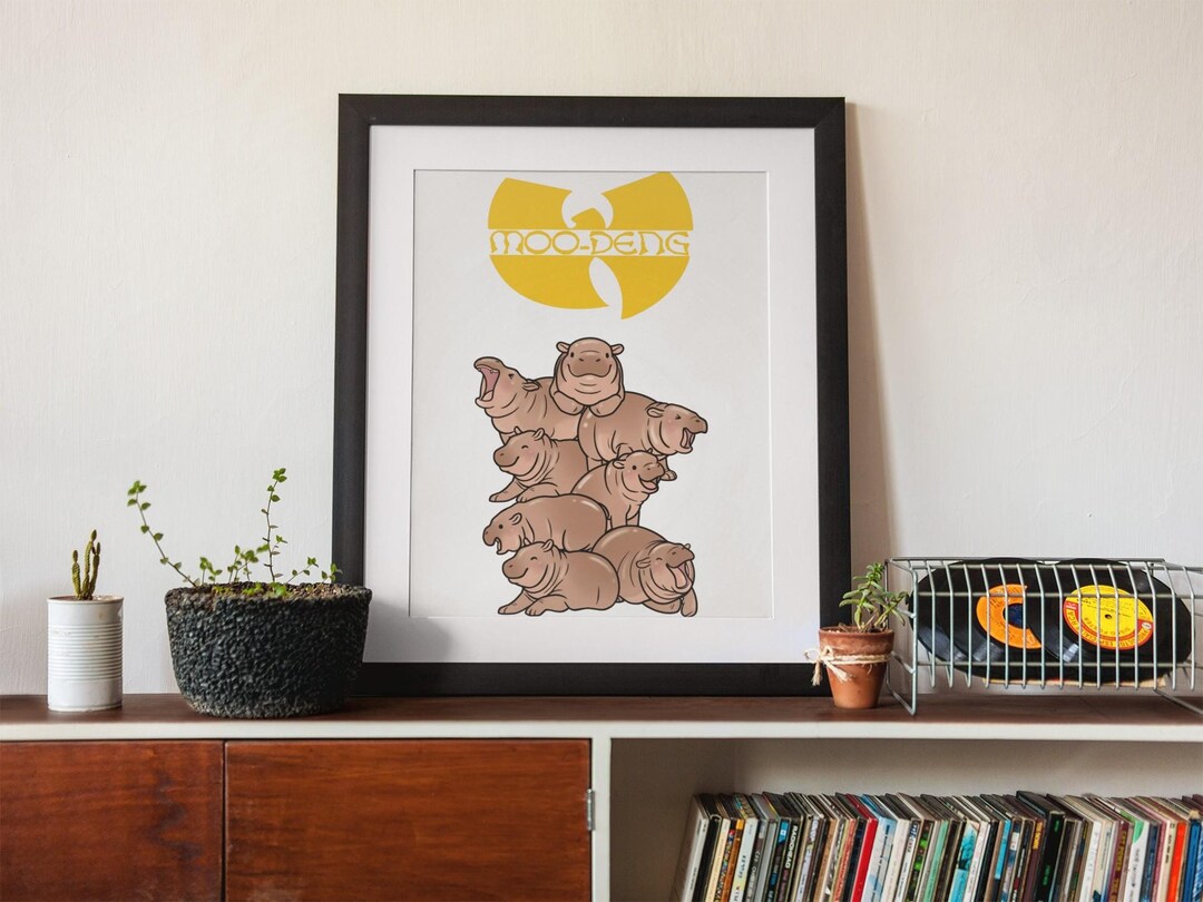 Moo-deng Clan, Funny and Cute Digital Designs and Illustrations of ...