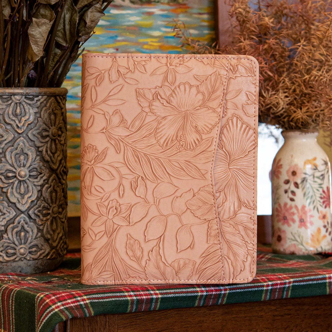 Custom Refillable Pink Leather Portfolio A5, Personalized Journal ...