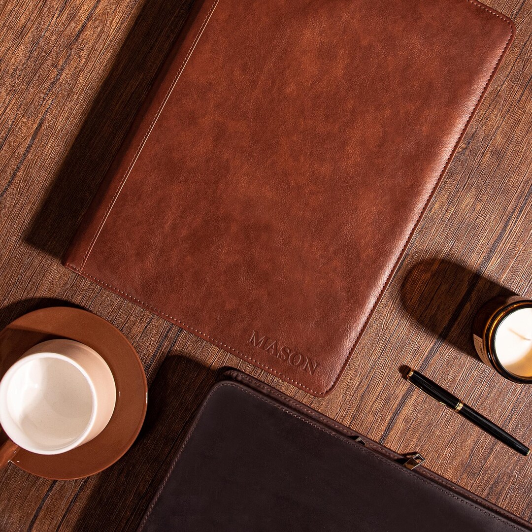 Legal Pad Personalized Portfolio,premium PU Leather Padfolio A4,4-ring ...