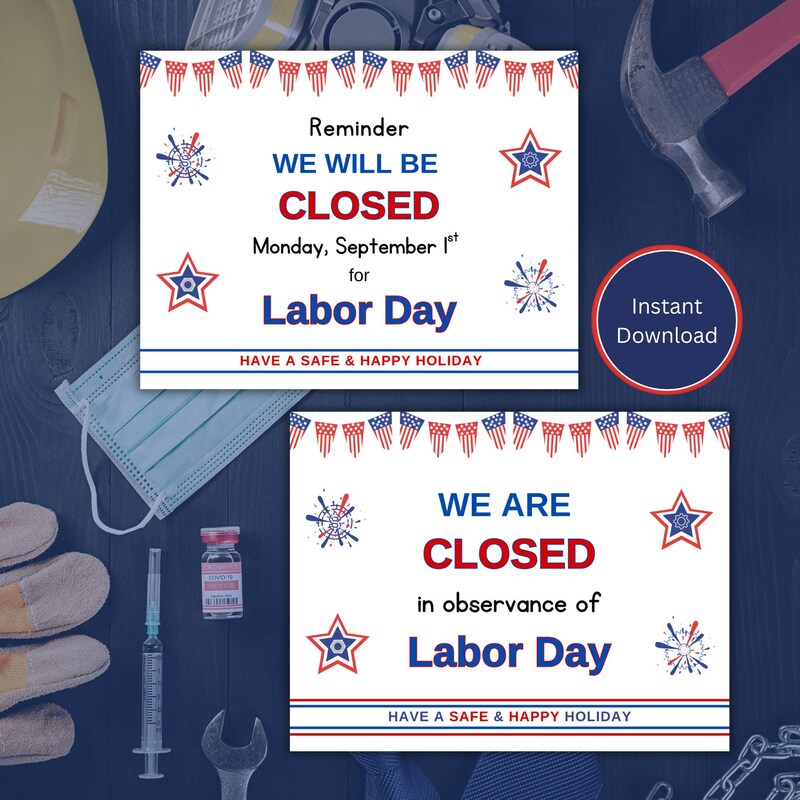 Closed for Labor Day Sign 2025 - Etsy