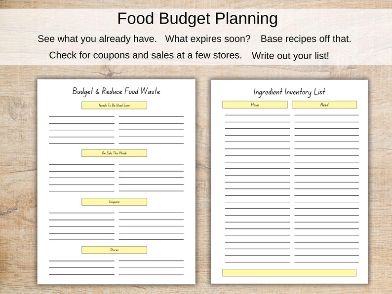 Weekly Meal Planner Printable, Meal Prep Planner, Grocery List, Weekly ...