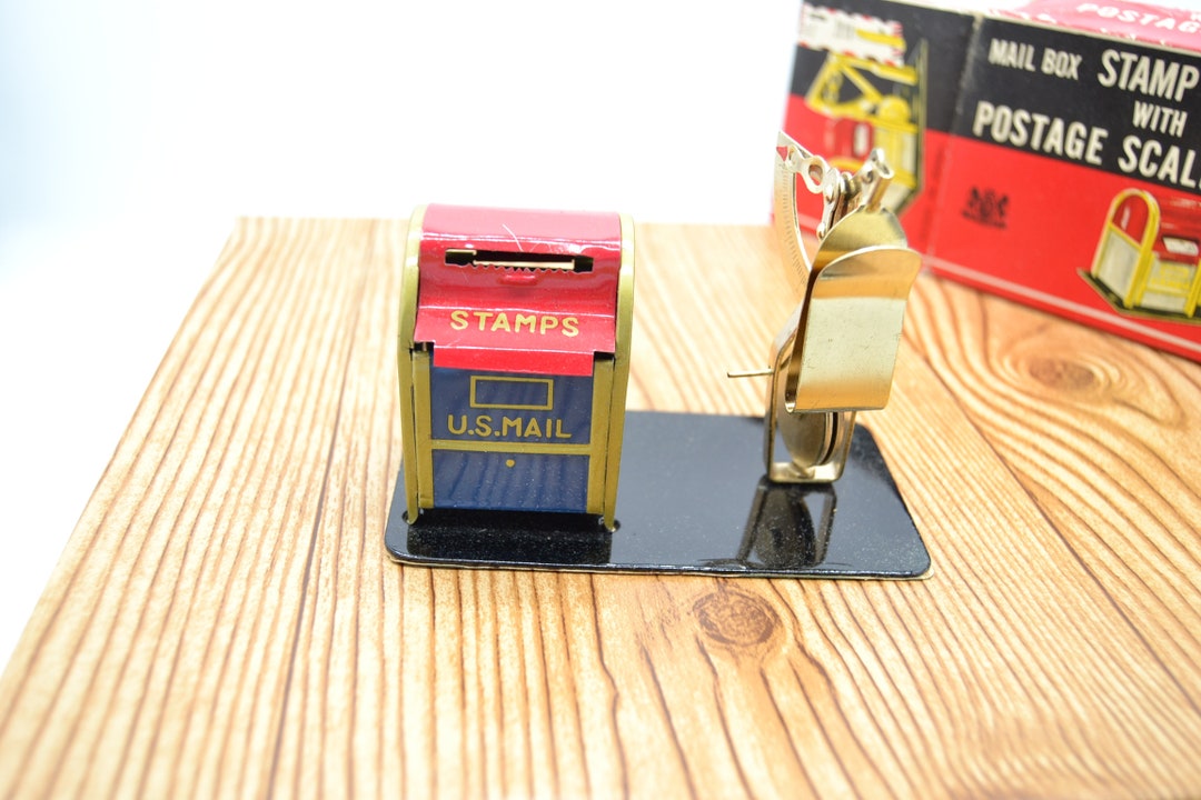 Vintage Mail Box Stamp Dispenser With Postage Scale and Original Box ...