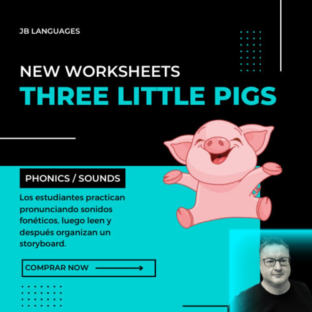 Three Little Pigs Phonics Worksheet - Etsy
