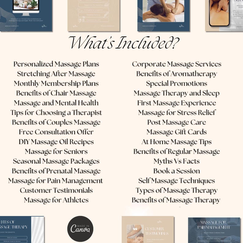 Massage Therapist Instagram Post Templates: Blue Spa Social Media ...