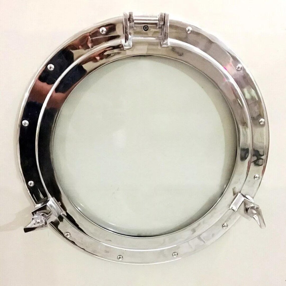 24/30" Canal Boat Porthole Window Nickel/antique Finish ~wall Window ...