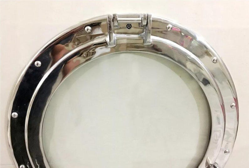 24/30" Canal Boat Porthole Window Nickel/antique Finish ~wall Window ...