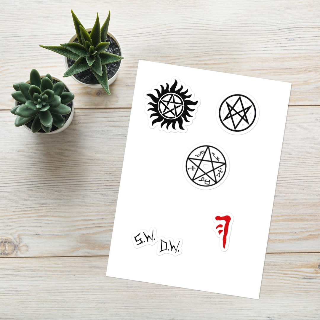Supernatural Symbols and Sigils Stickers - Etsy