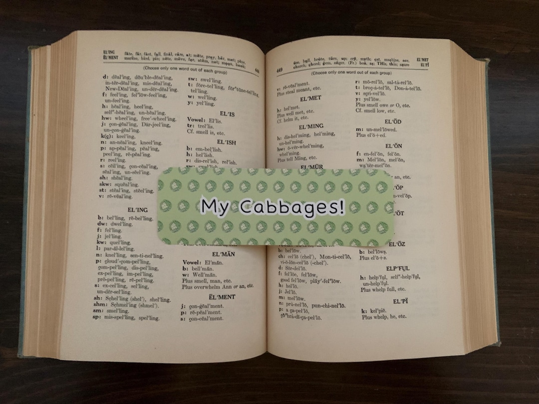 Avatar the Last Airbender Bookmark, Cabbage Man Bookmark, "my Cabbages ...