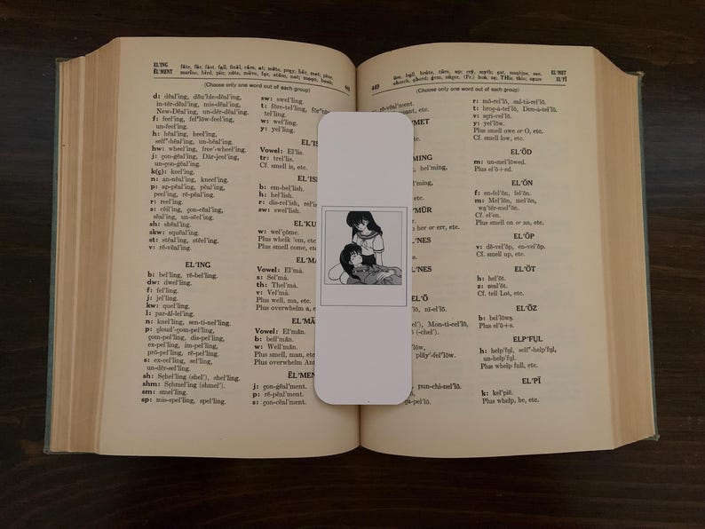 Inuyasha Bookmarks, Inuyasha and Kagome Bookmarks - Etsy