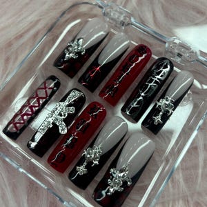 G59 Suicideboys Greyday Red & Black Ruby Da Cherry Scrim Corset Press ...