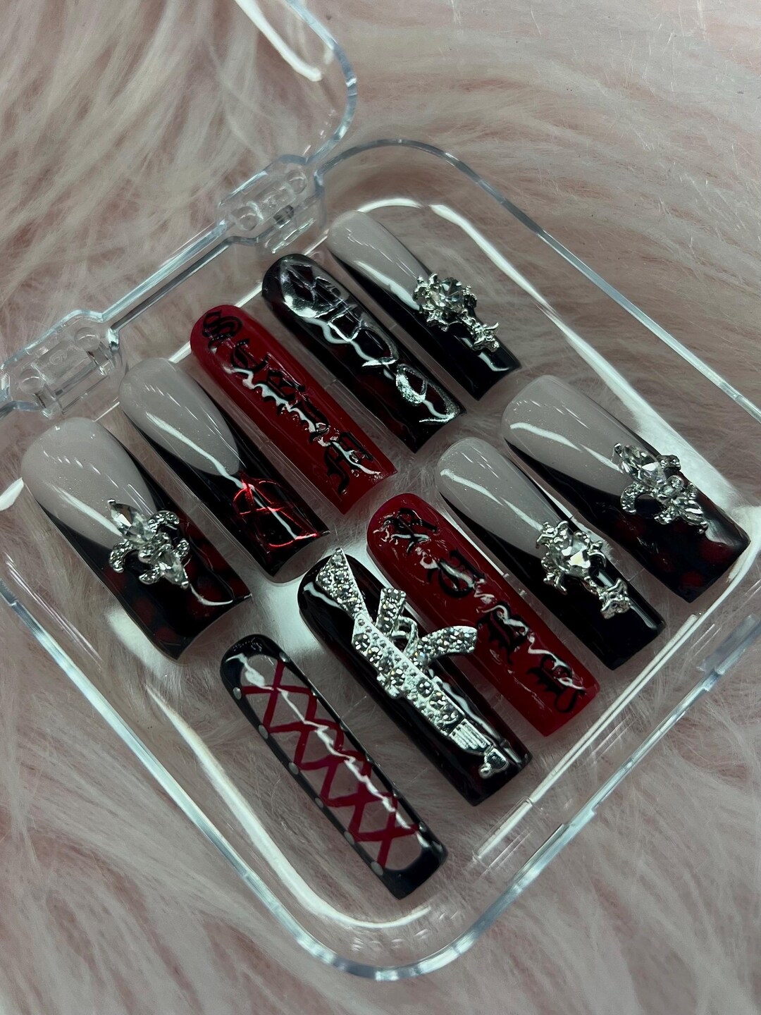 G59 Suicideboys Greyday Red & Black Ruby Da Cherry Scrim Corset Press ...