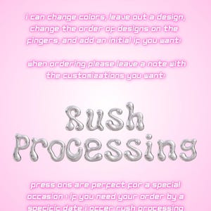 G59 Suicideboys Greyday Red Chrome Ruby Da Cherry Press on Nails Custom ...