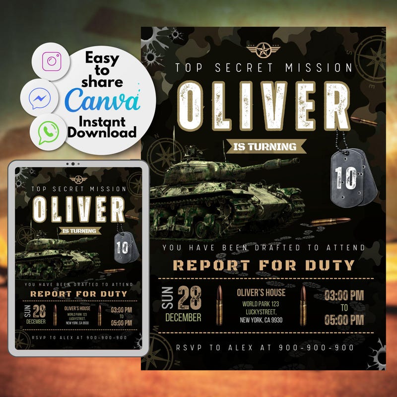 Military Service Birthdays - Etsy