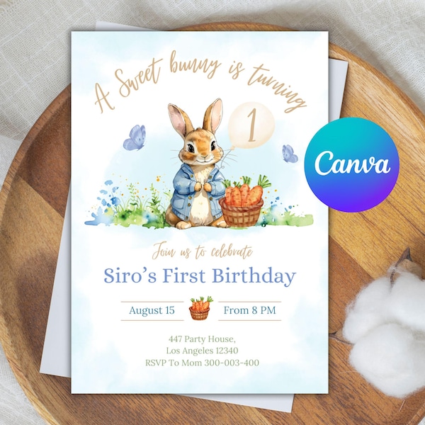 Peter Rabbit First Birthday - Etsy