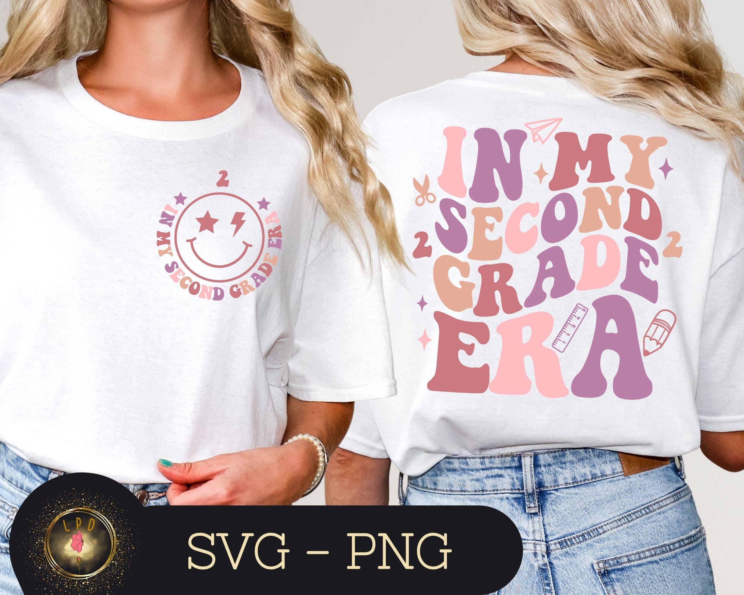 In My Second Grade Era SVG for Girls, in My 2nd Grade Era SVG, PNG ...