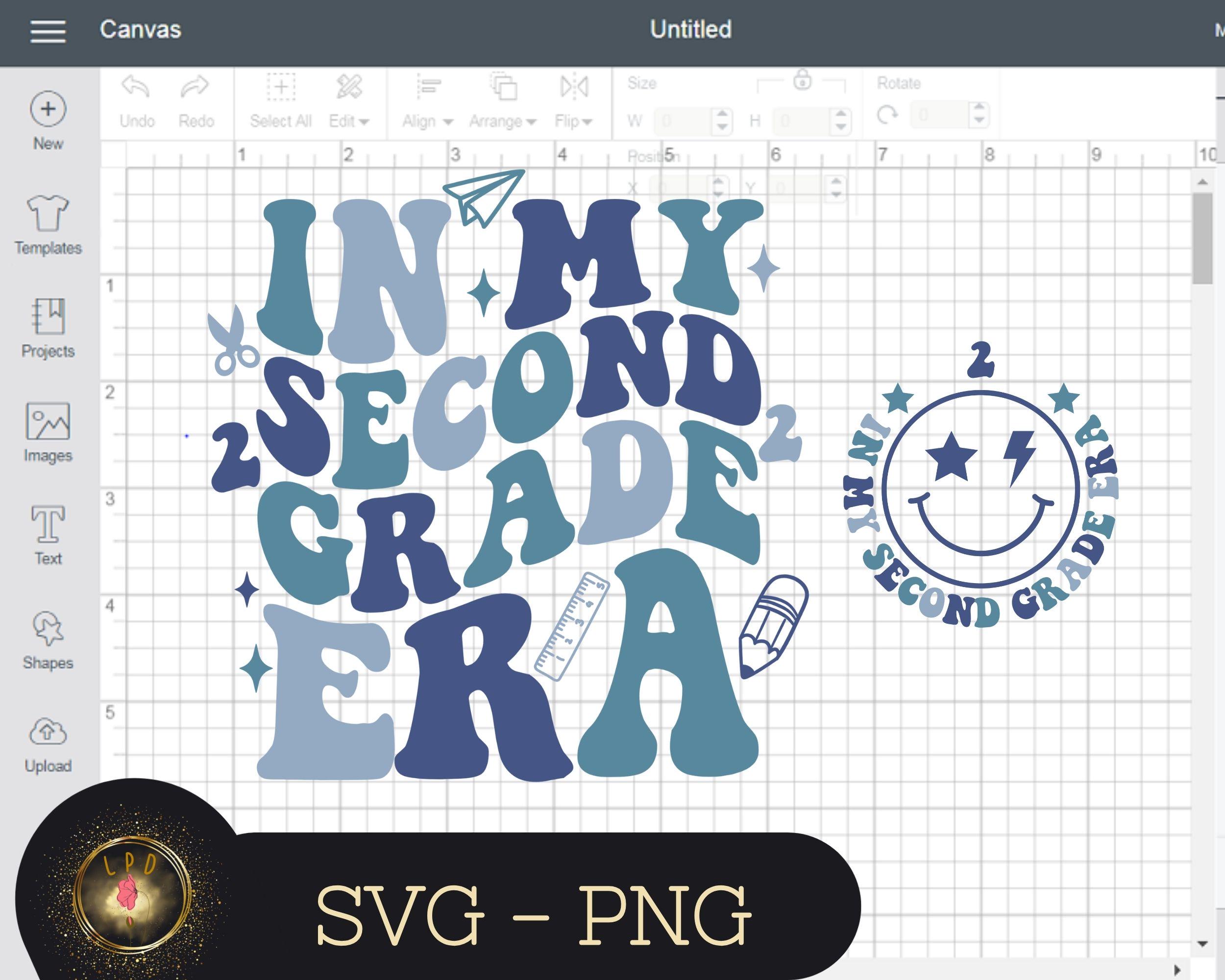 In My Second Grade Era SVG for Boys, in My 2nd Grade Era SVG, PNG ...