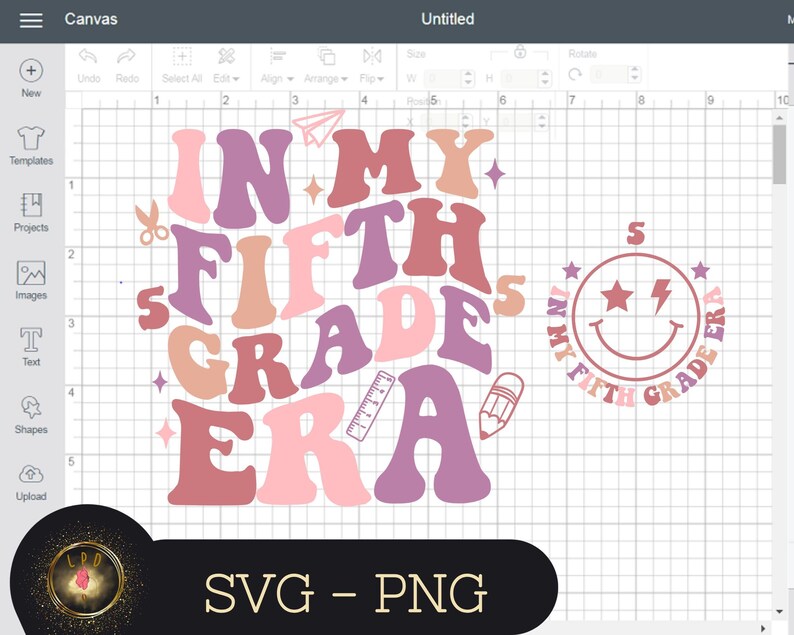 In My Fifth Grade Era SVG for Girls, in My 5th Grade Era SVG, PNG ...