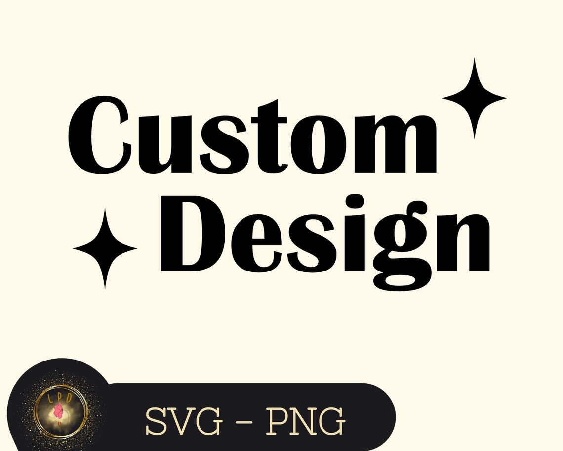 Custom Design & Text Listing SVG and PNG - Etsy