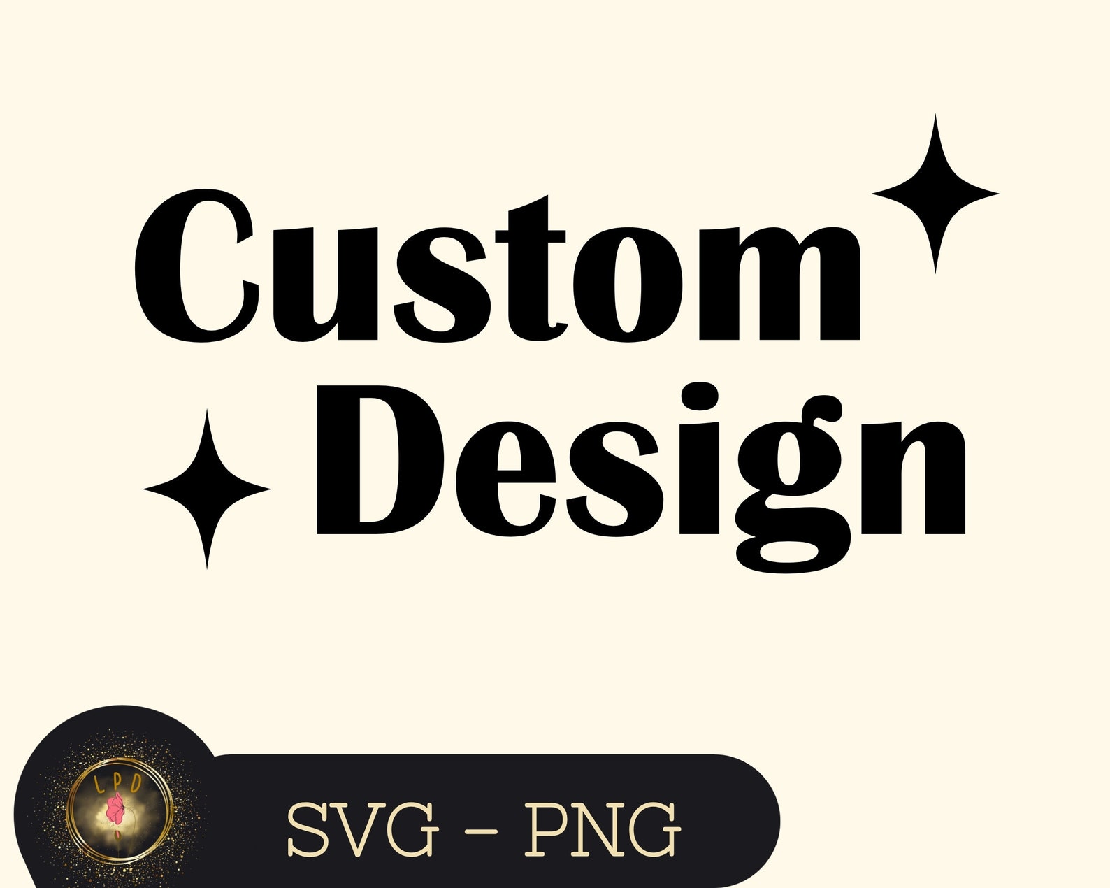 Custom Design & Text Listing SVG and PNG - Etsy