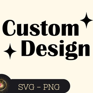 Custom Design & Text Listing SVG and PNG - Etsy