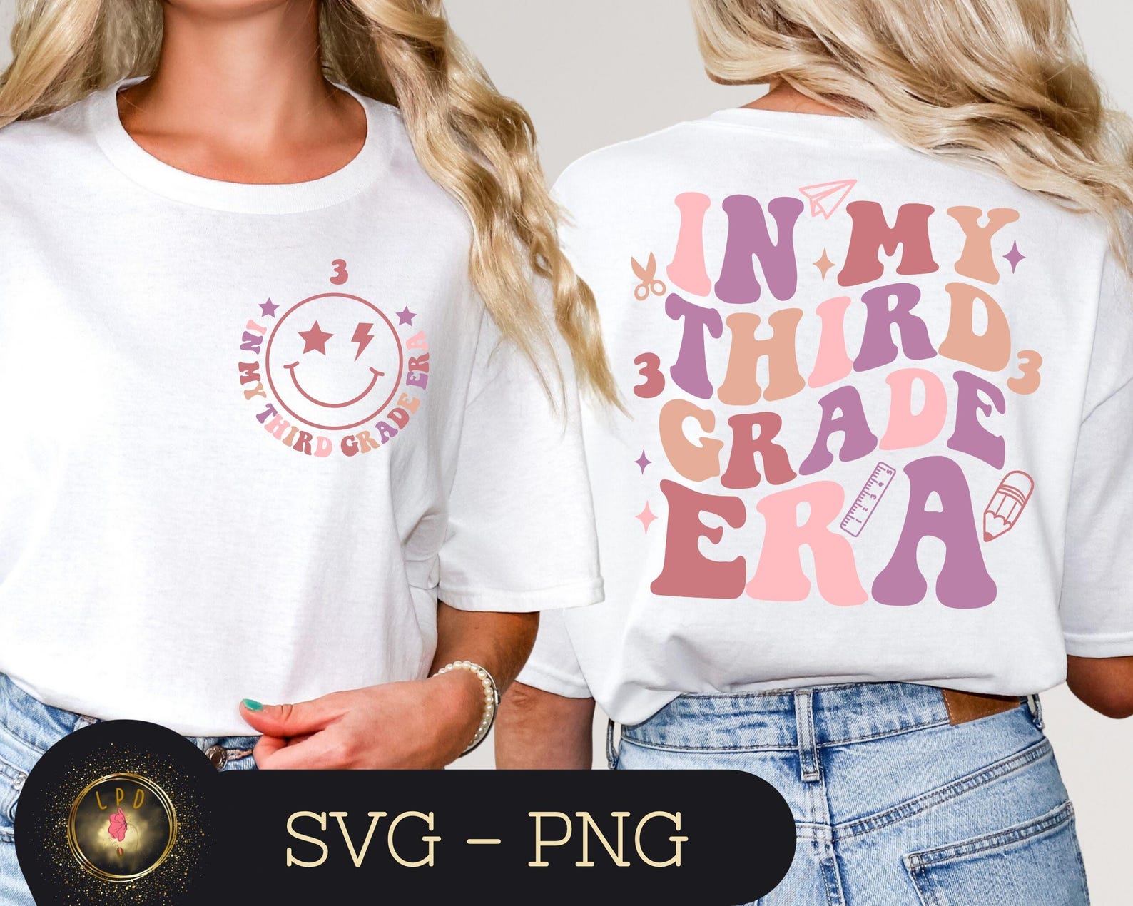 In My Third Grade Era SVG for Girls, in My 3rd Grade Era SVG, PNG ...