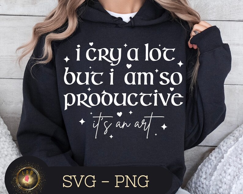 I Cry A Lot, but I'm so Productive Svg, TTPD Svg, New Album Svg, Png ...