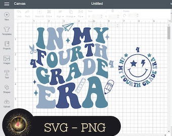 In My 4th Grade Era Svg, Back to School Svg, 4th Grade Png, School ...