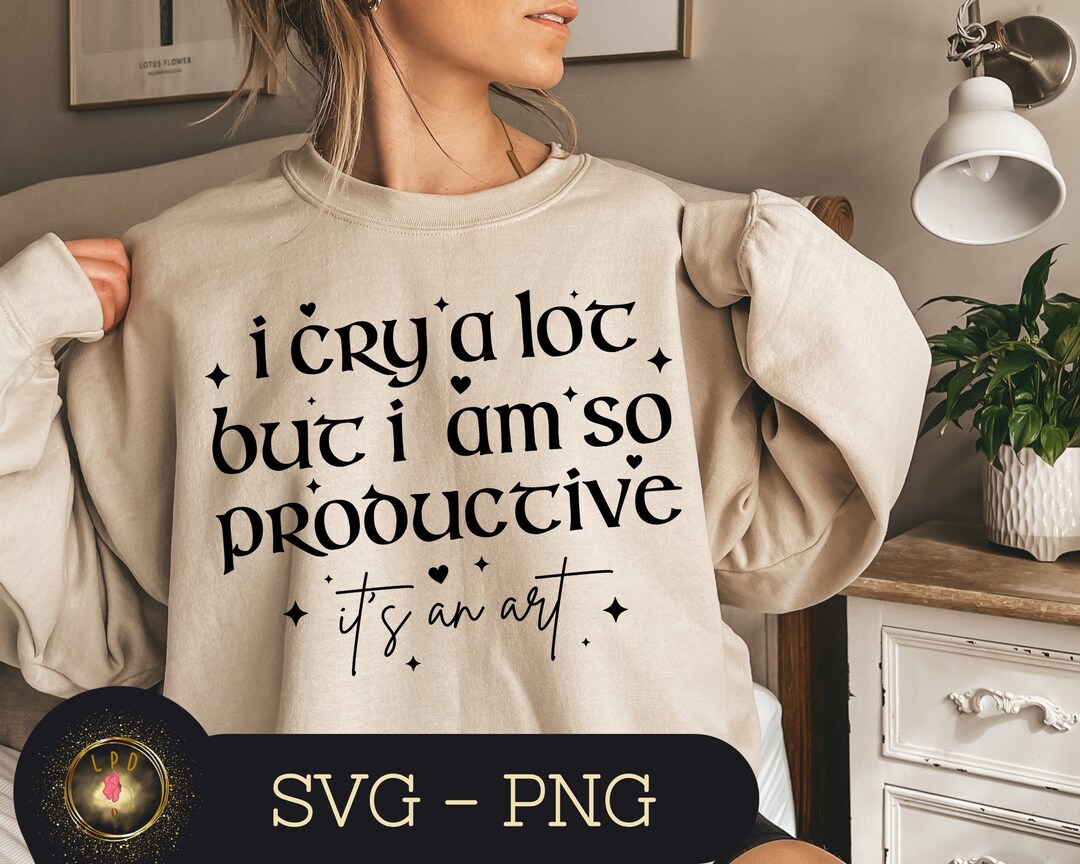 I Cry A Lot, but I'm so Productive Svg, TTPD Svg, New Album Svg, Png ...
