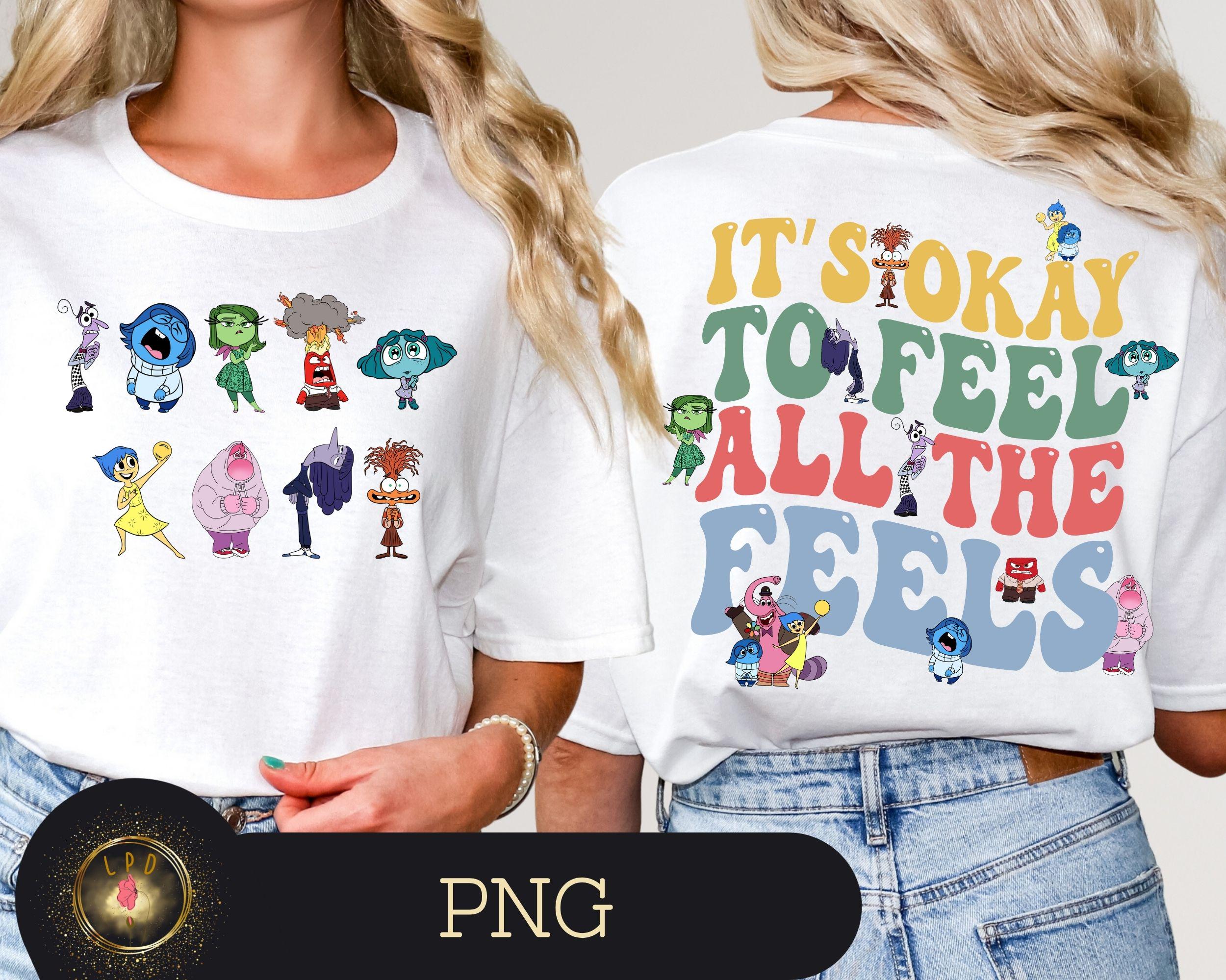 Inside Out It's Okay to Feel All the Feels Png, Mental Health Png ...