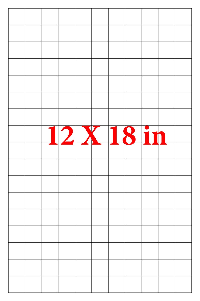 White Paper 1 X 1 Inch Gridded Battle Maps (various Sizes) - Etsy