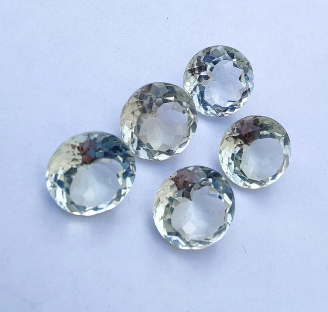 8mm Green Amethyst: Round Faceted Cut Quartz Loose Stone - Etsy