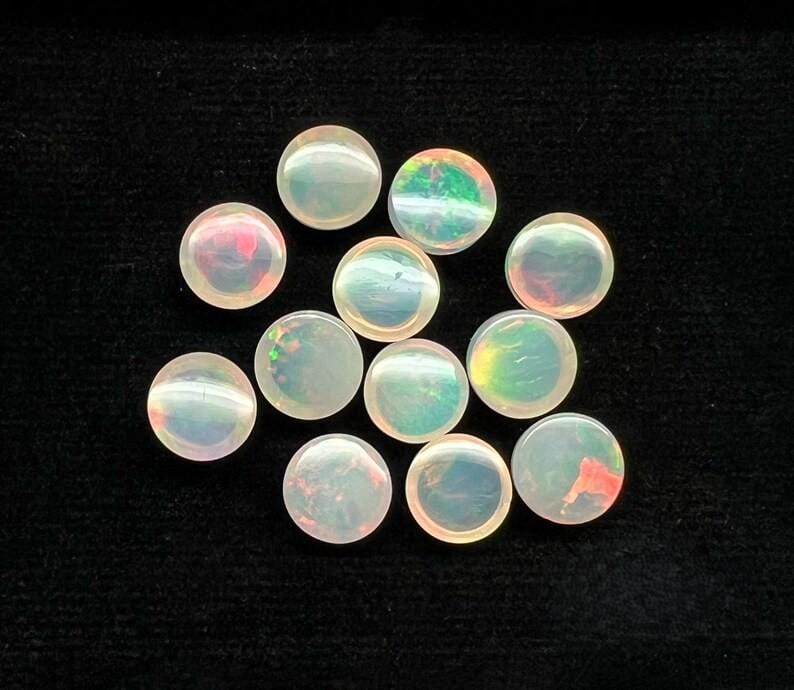 5MM Natural Opal Round Cabochon, Calibrated Loose Stone Cab, Semi ...