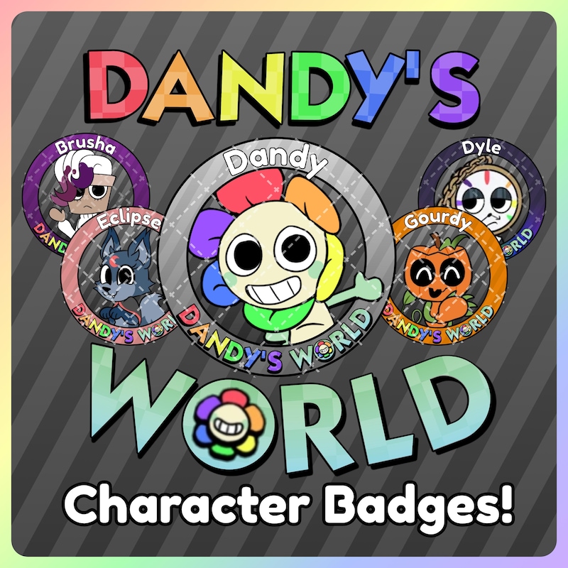 Dandy World Stickers - Etsy