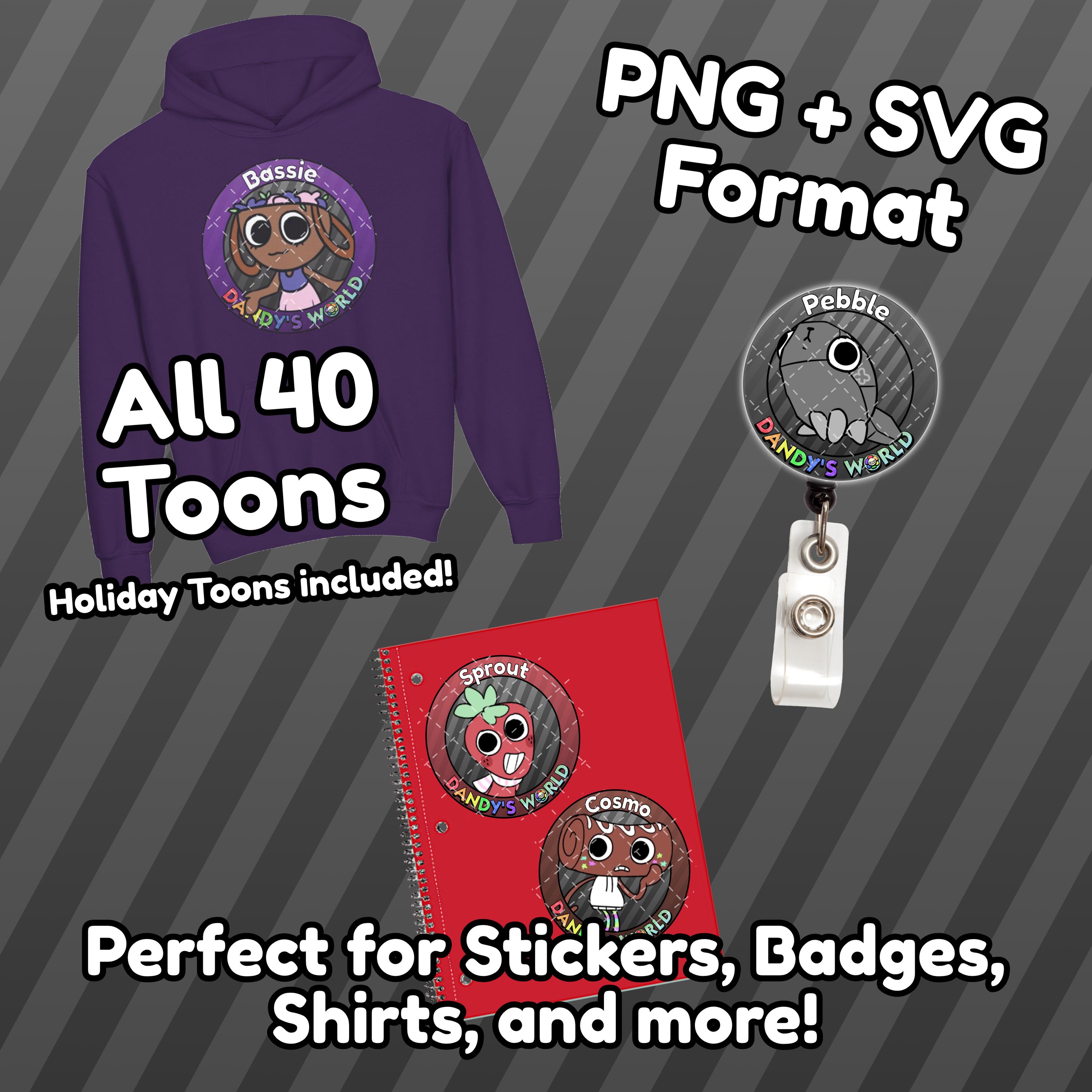 Dandy's World - Character Badges - Etsy