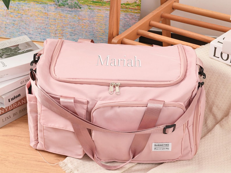 Personalized Name Duffel Bag, Custom Weekender Bag With Name ...