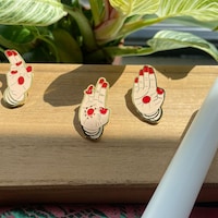 Karthigaipoo Lapel Pin / Gloriosa Flower - Hard Enamel - Etsy