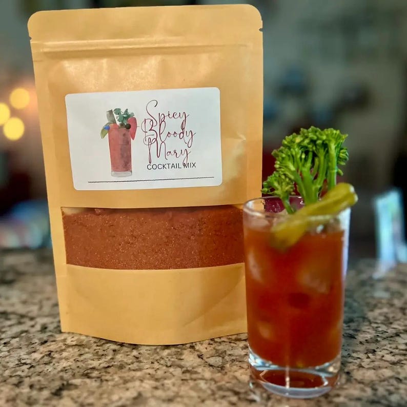 Spicy Bloody Mary Mix Bag | Organic Cocktail Mixer | Brunch Party Drink ...
